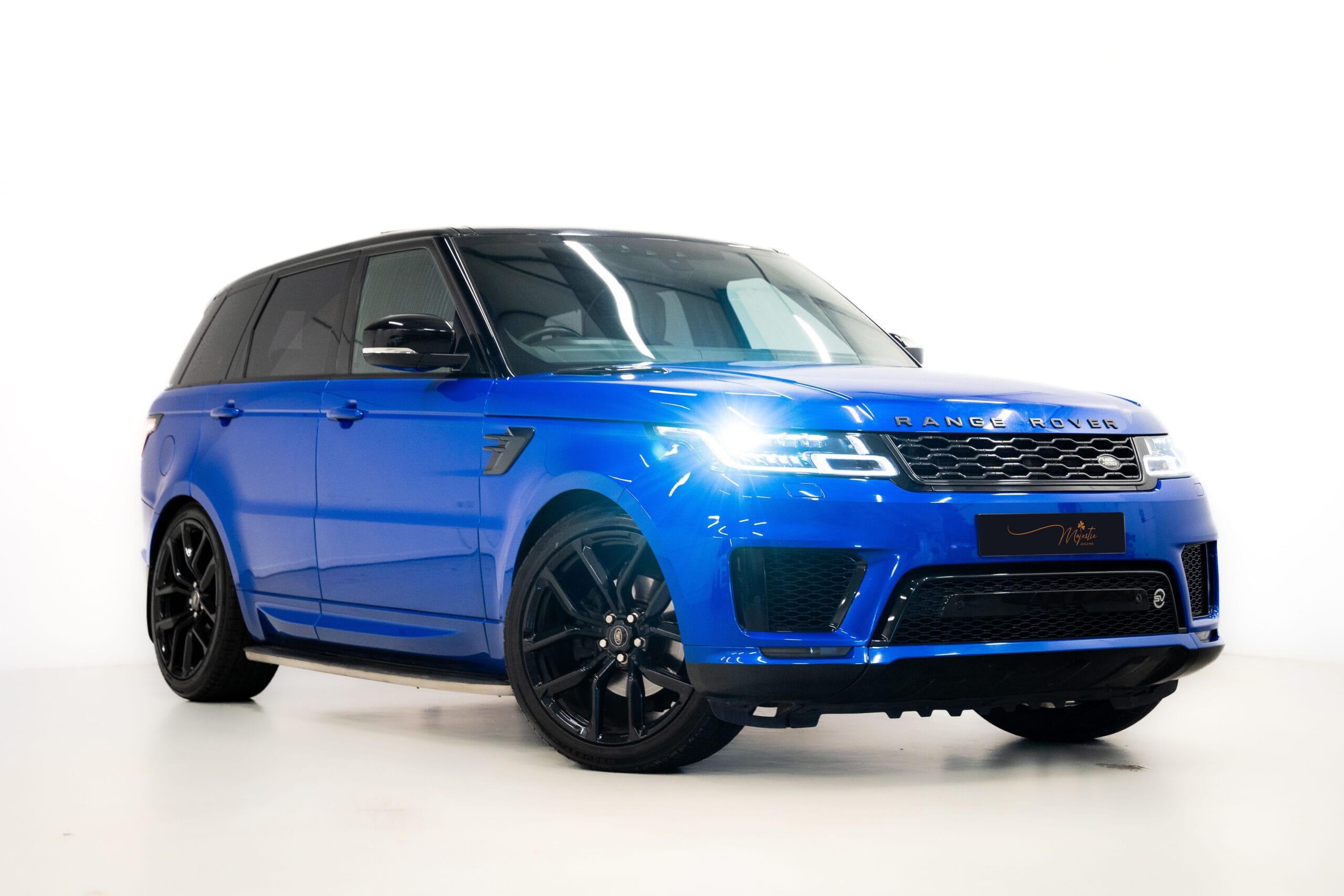 Land Rover Range Rover Sport Blue • Majestic Vehicle Hire